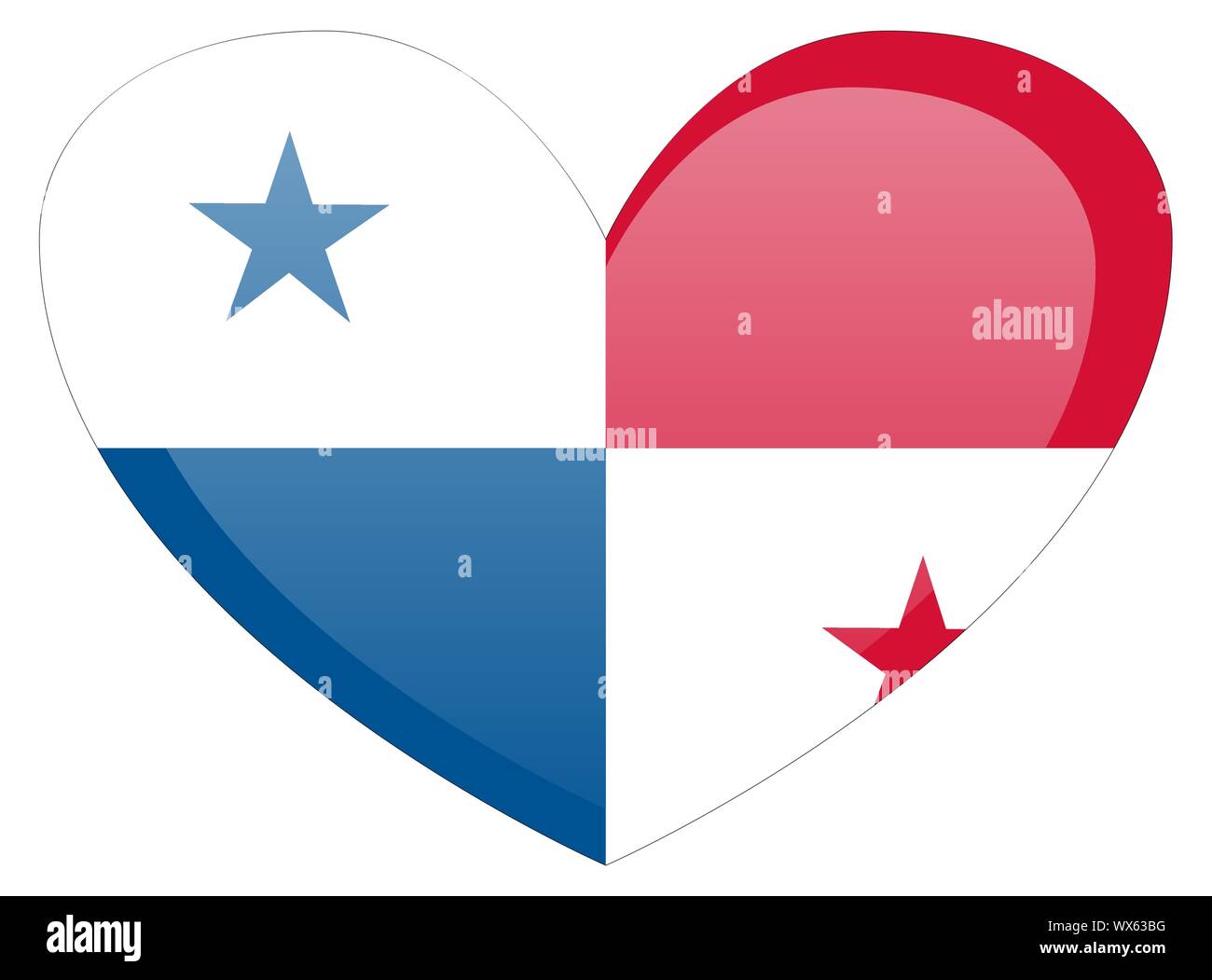 Drapeau Panama, couleurs officielles et proportion correctement ...