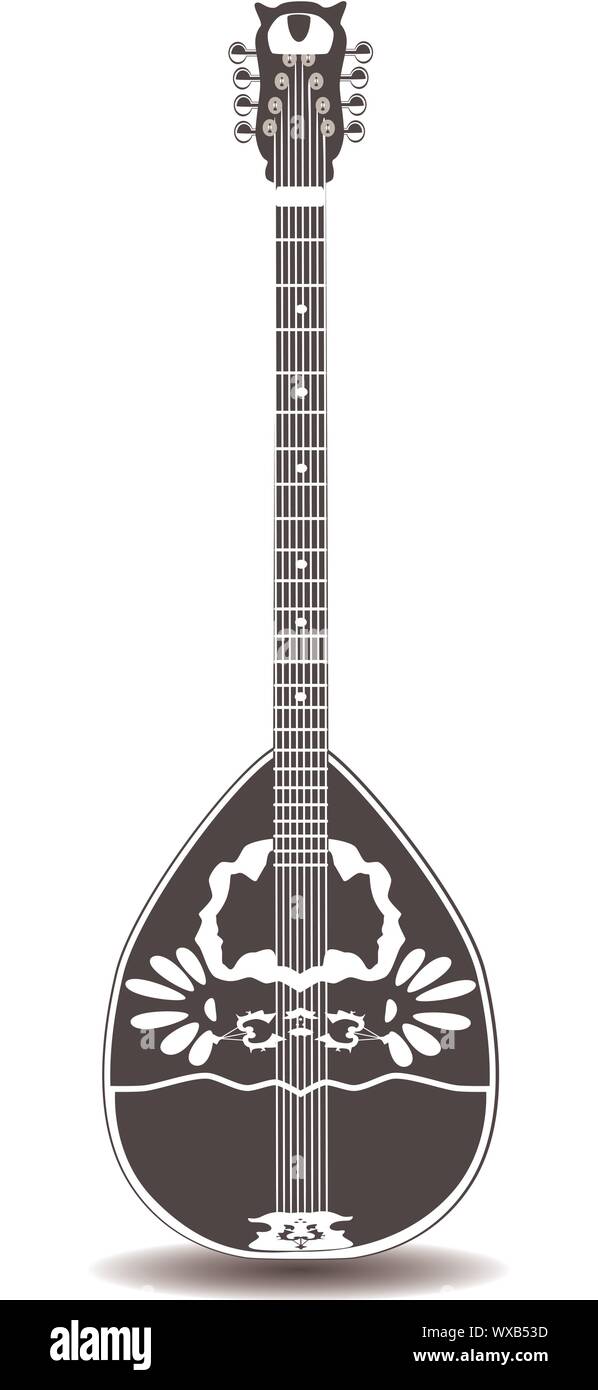 Bouzouki traditional Banque d'images vectorielles - Alamy