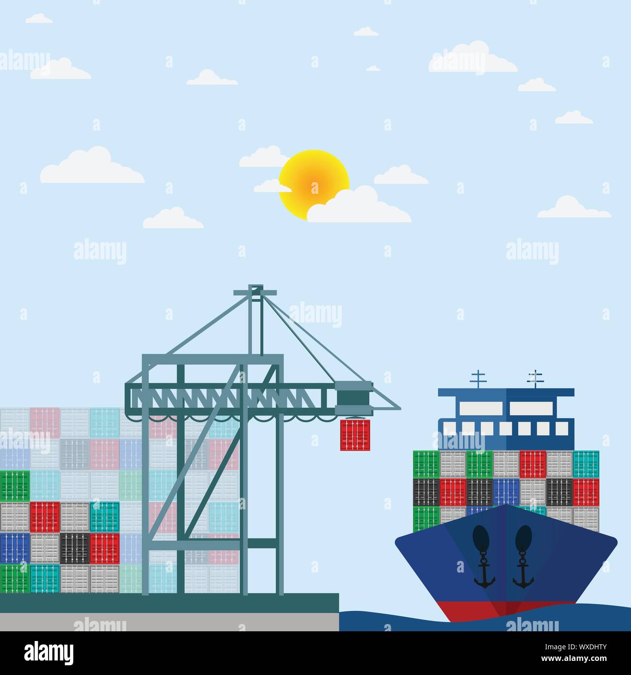 Douane maritime Banque d'images vectorielles - Alamy