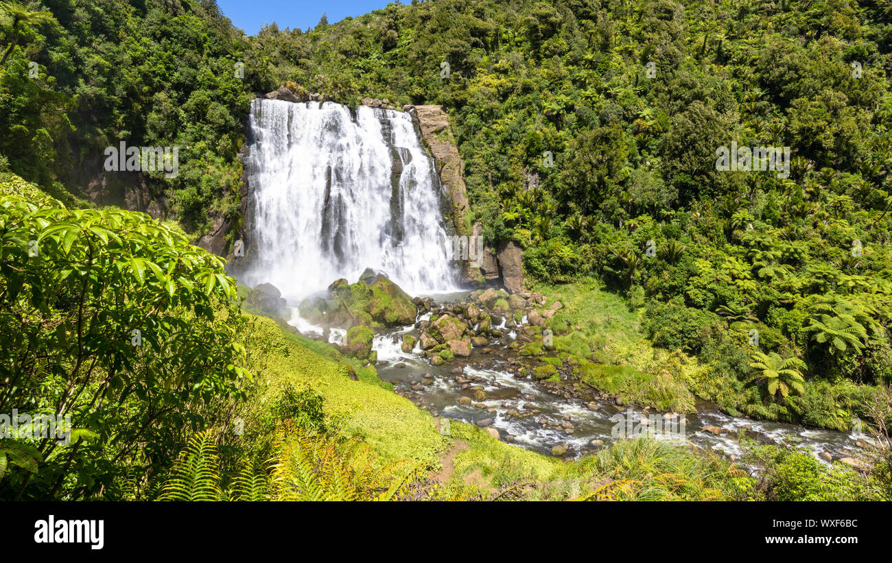 Marokopa falls Banque de photographies et d’images à haute résolution ...