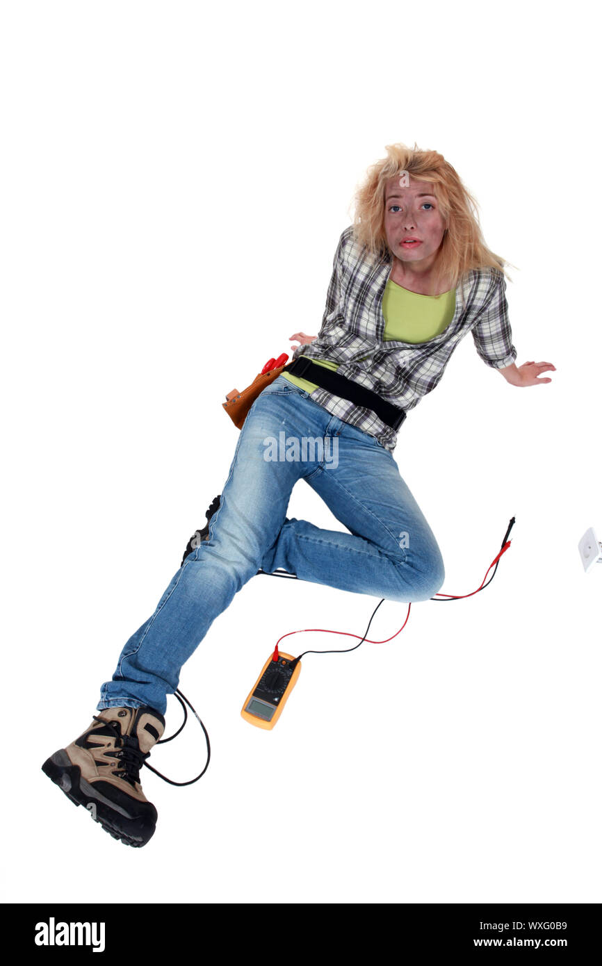 Choc électrique Banque d'images détourées - Alamy