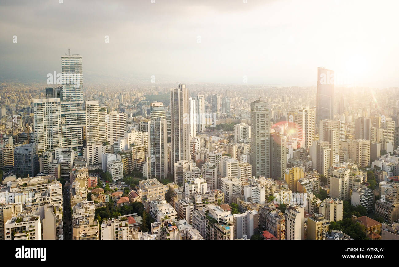 Vue aérienne de beyrouth Banque de photographies et d’images à haute ...