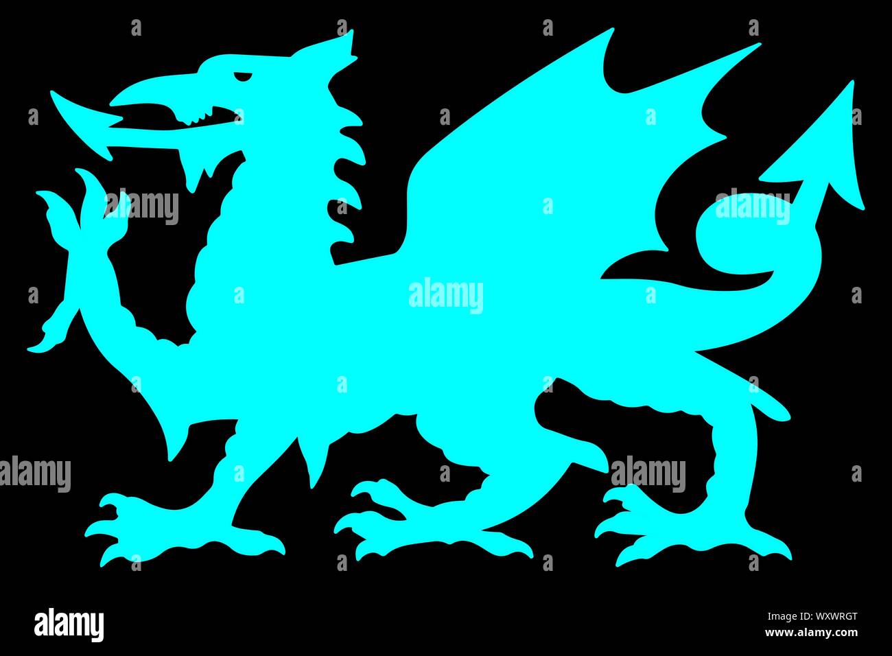 Welsh dragon cartoon Banque d'images vectorielles - Alamy