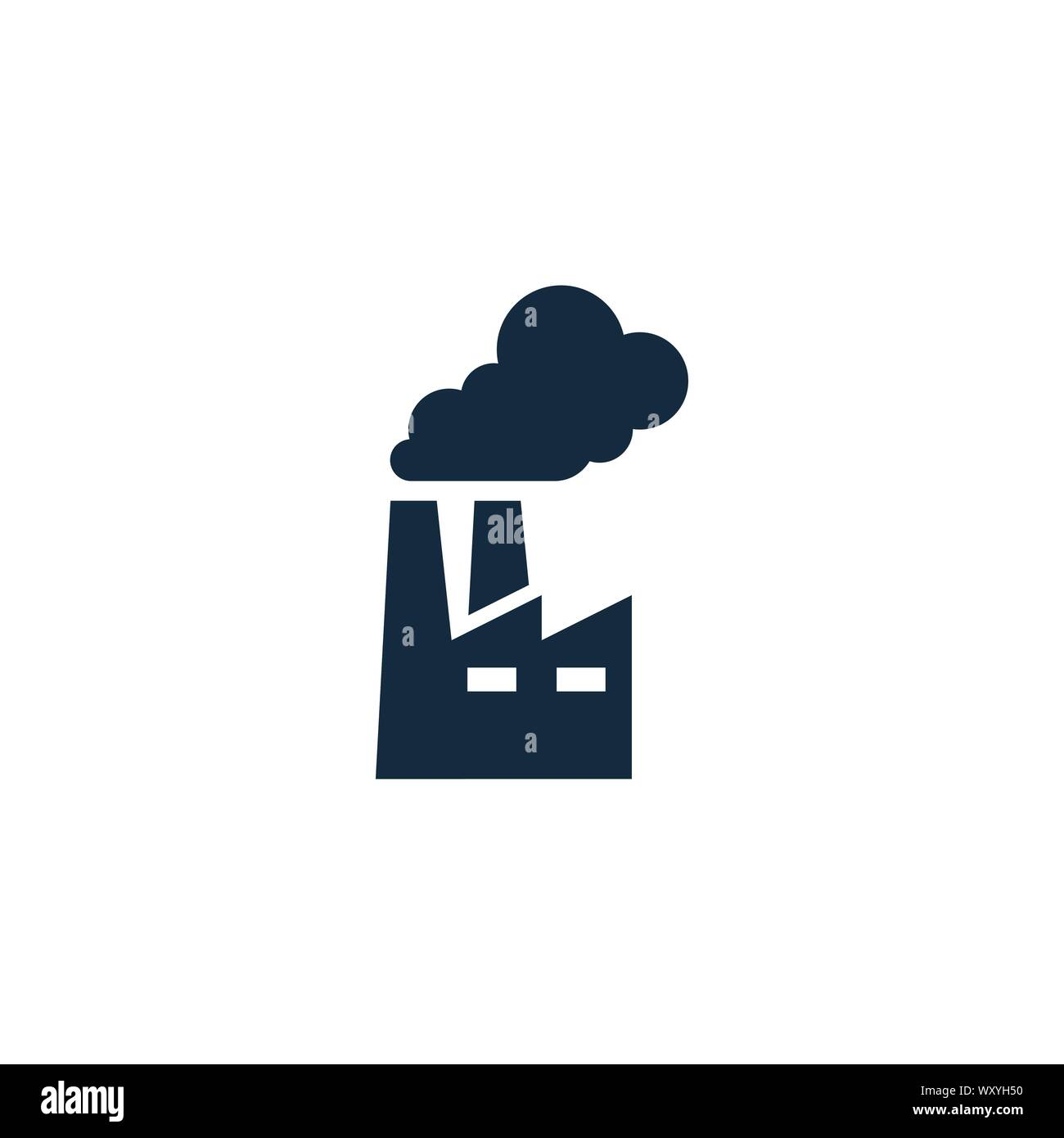 Industrial factory building icon simple Banque d'image et photos - Alamy