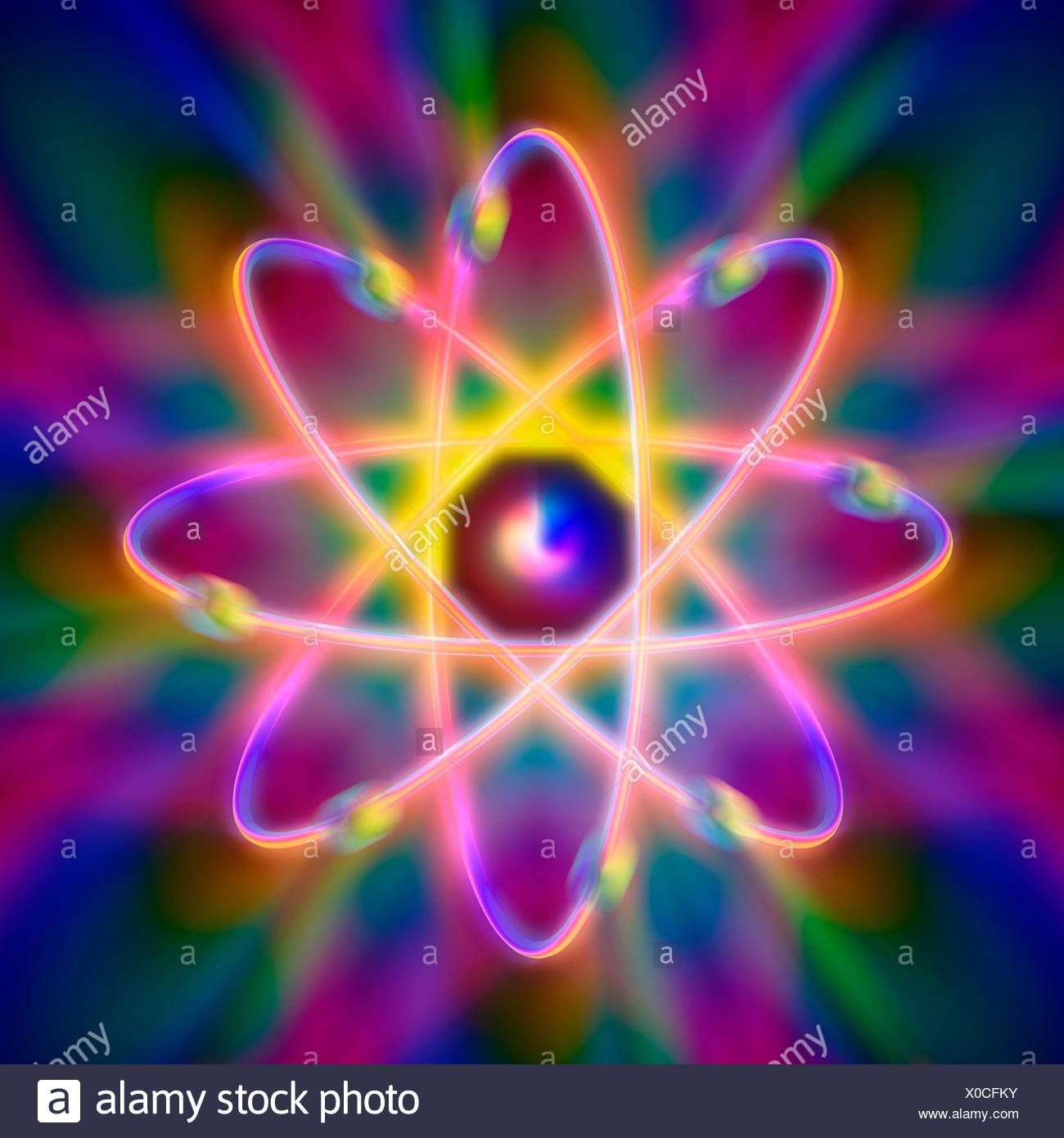 Atom Model Electron Electrons Banque d'image et photos - Alamy
