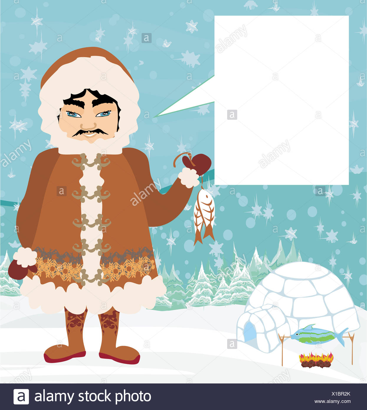 Cartoon Inuit Banque d'image et photos - Alamy