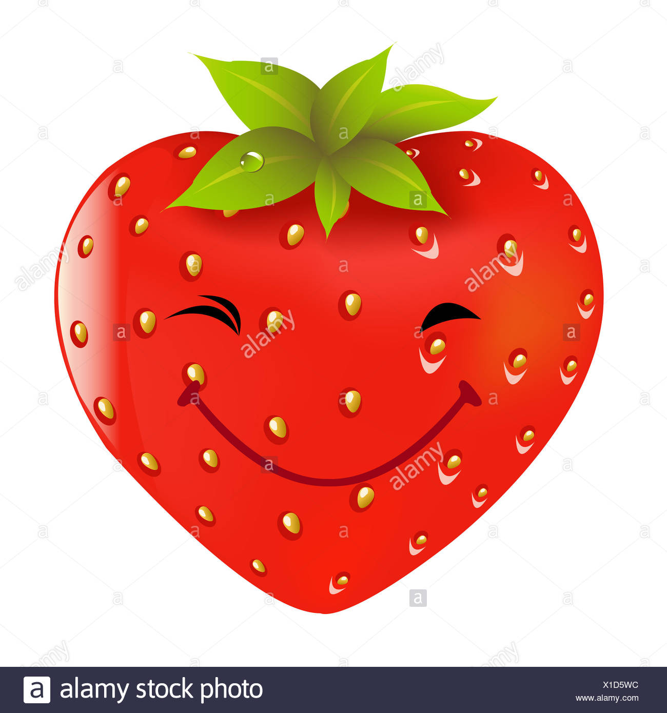 Cartoon Strawberry Banque d'image et photos - Alamy