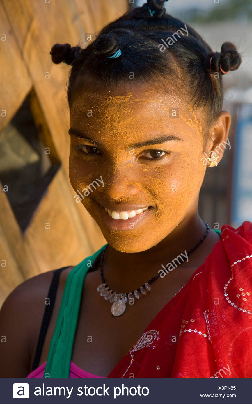 Madagascar Woman Portrait Malagasy Banque d'image et photos - Alamy