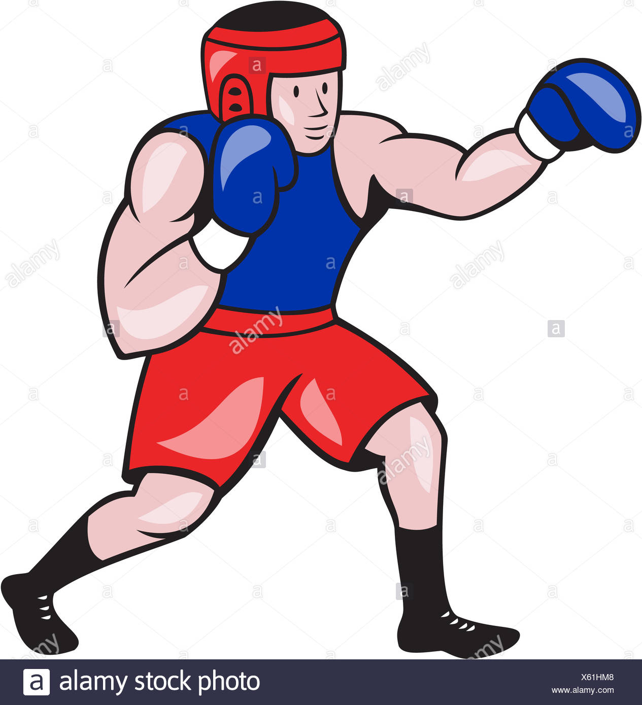 Boxing Cartoon Banque d'image et photos - Alamy