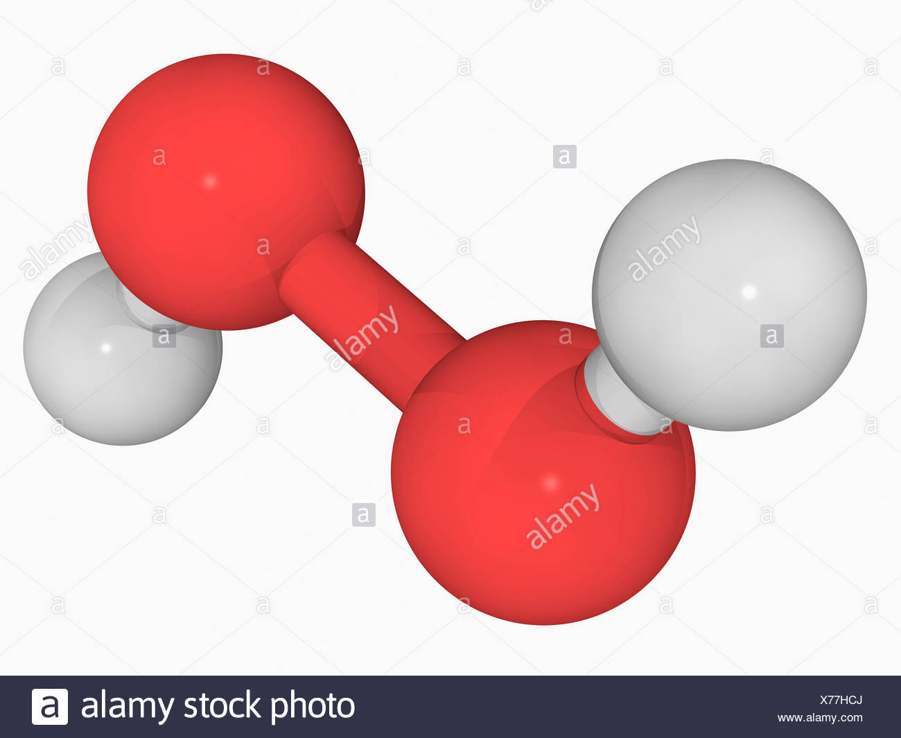 Hydrogen Peroxide Molecule Banque d'image et photos - Alamy