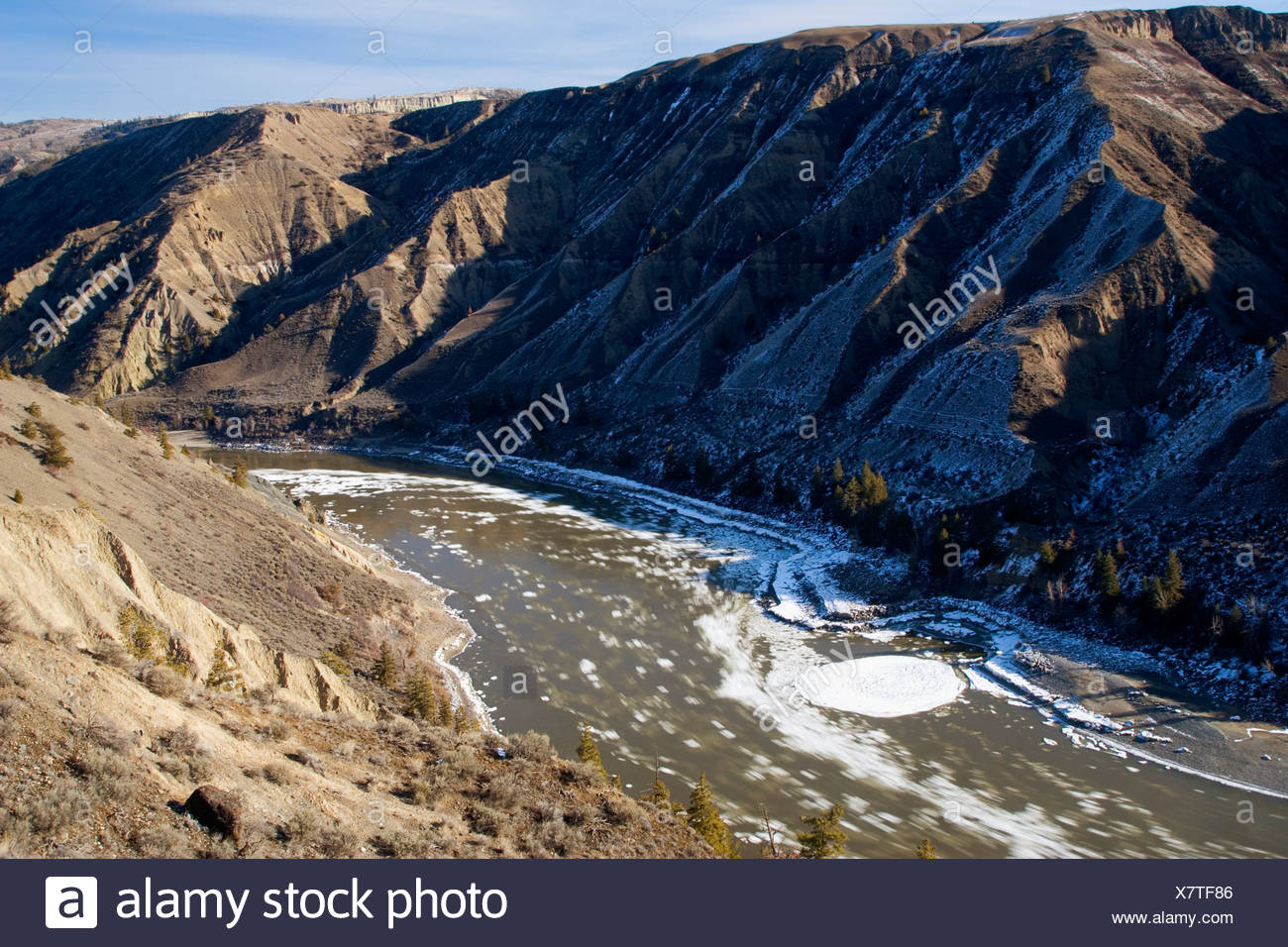 Fraser River In The Cariboo Region British Columbia Banque d'image et ...
