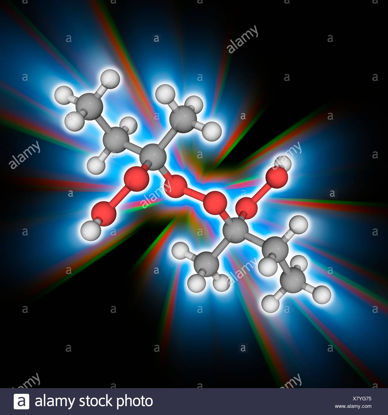 Hydrogen Peroxide Molecule Banque d'image et photos - Alamy