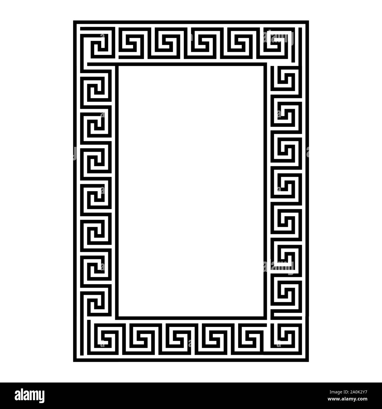 Greek cornice Immagini Vettoriali Stock - Alamy