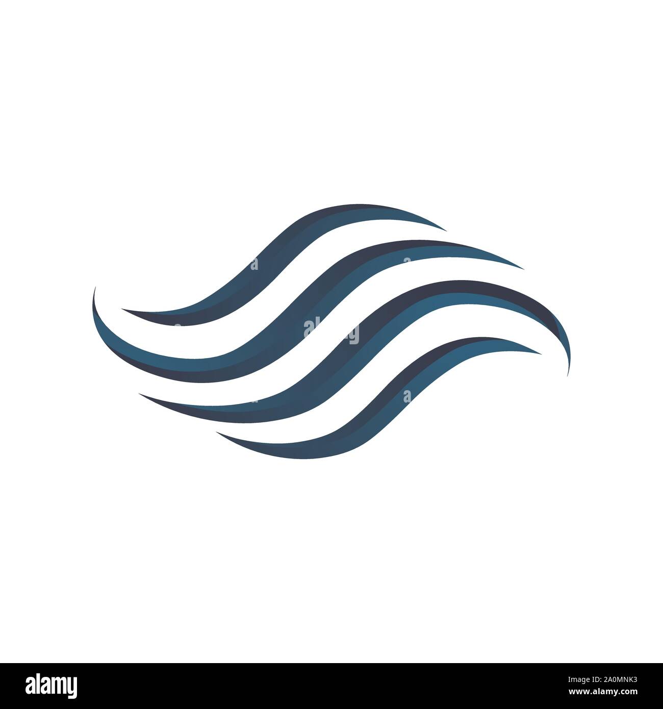 Disegno logotipo stilizzato wave Immagini senza sfondo e Foto Stock ...