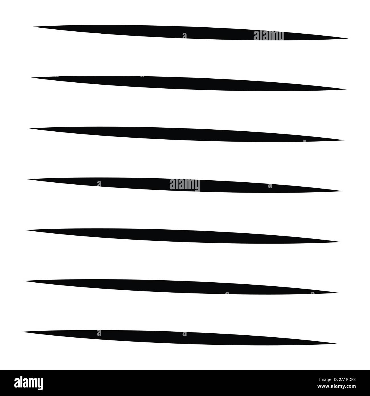 Linee orizzontali elemento geometrico. Dritto linee parallele, strisce ...