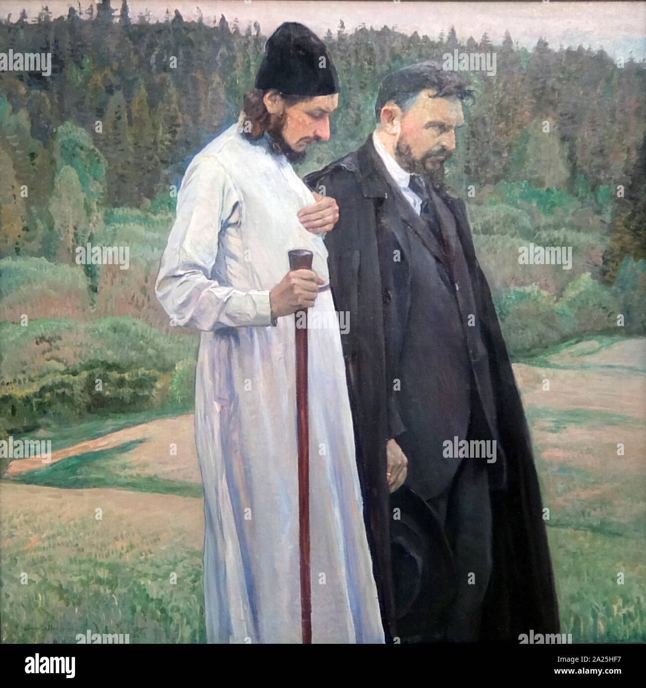 Pittura intitolato "filosofi' di Mikhail Nesterov. Mikhail Vasilyevich ...