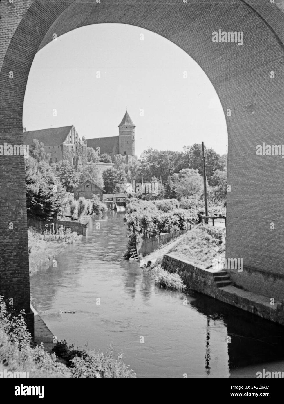 Das schloss in allenstein in ostpreussen immagini e fotografie stock ad ...