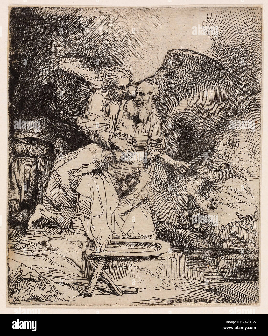 Sacrificio di Abramo, 1655, Rembrandt van Rijn, Olandese, 1606-1669 ...