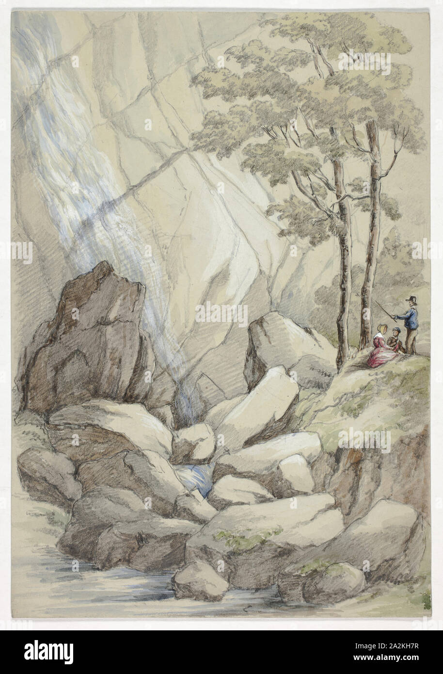 Watercolor and gouache on white wove paper immagini e fotografie stock ...