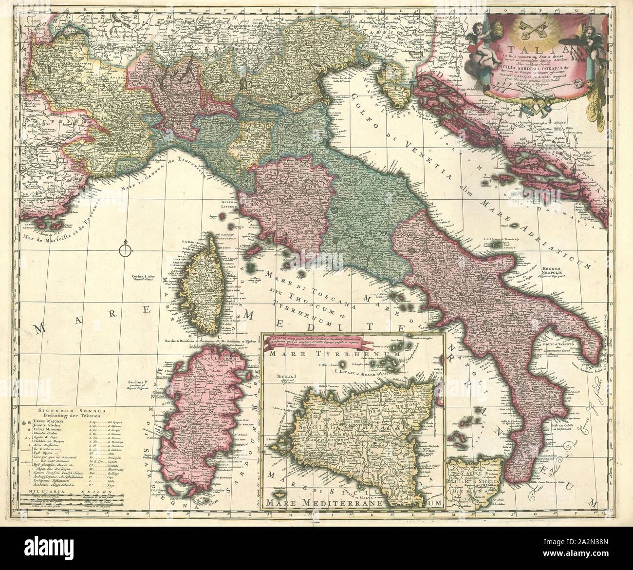 Mappa sardegna immagini e fotografie stock ad alta risoluzione - Alamy