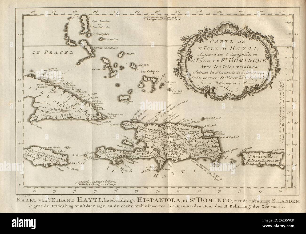 Mappa haiti del xviii secolo immagini e fotografie stock ad alta ...