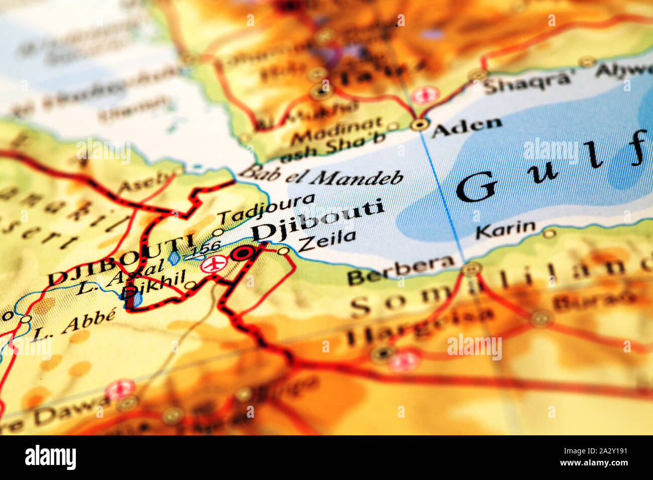 Mappa Di Gibuti Immagini e Fotos Stock - Alamy