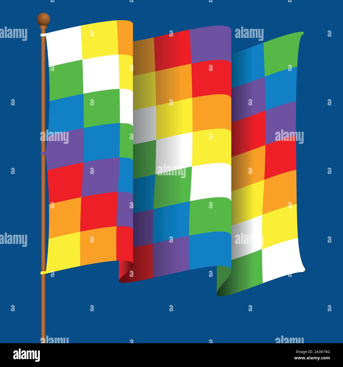 Wiphala indigena Immagini Vettoriali Stock - Alamy