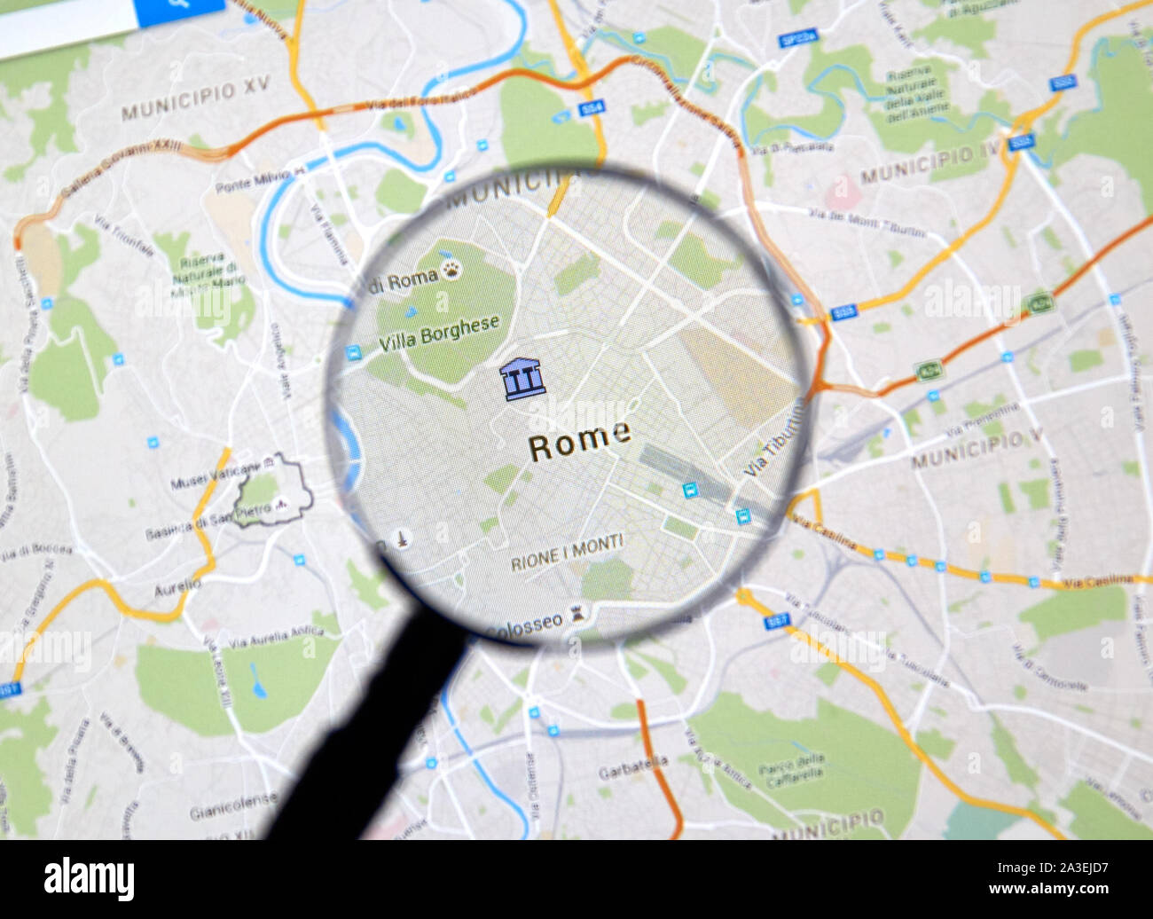 Google map rome immagini e fotografie stock ad alta risoluzione - Alamy