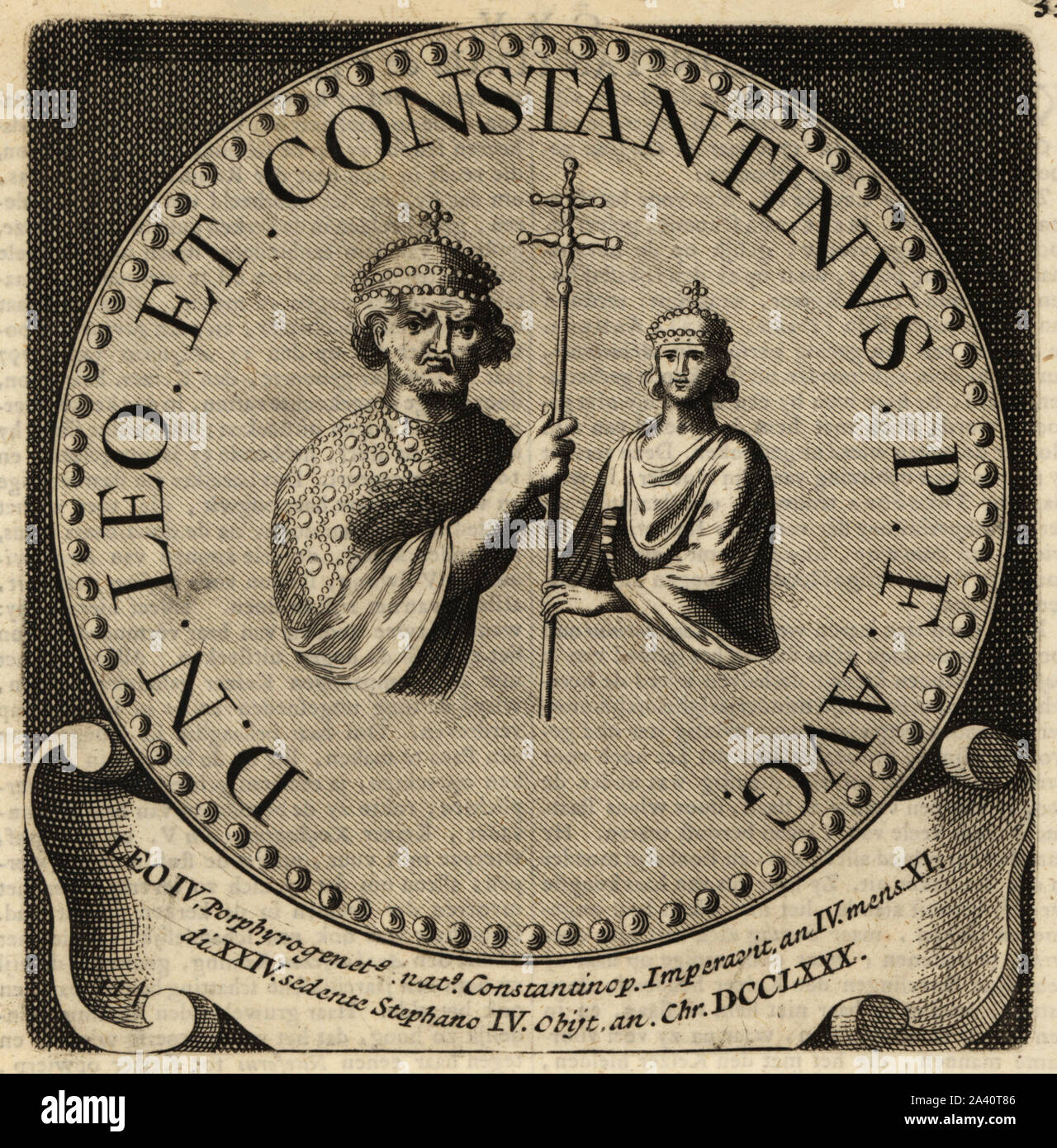 Imperatore bizantino leo iv il khazar immagini e fotografie stock ad ...