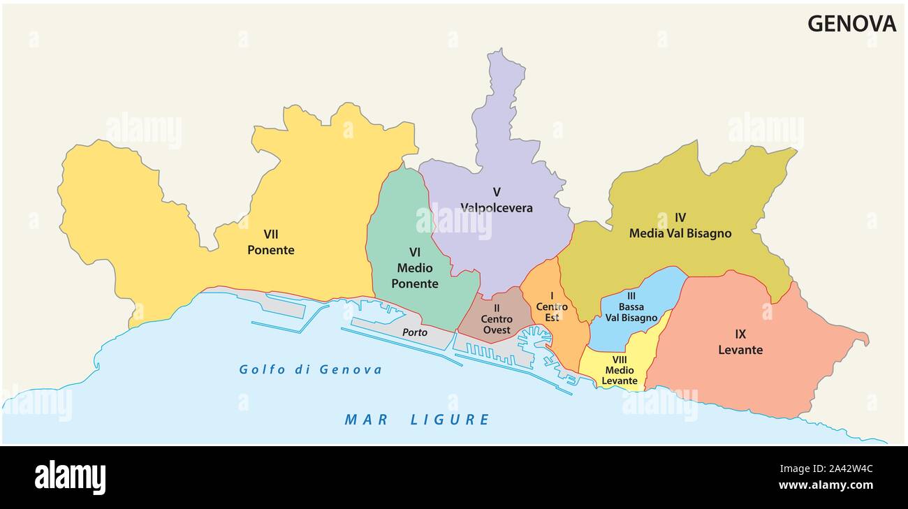 Mappa Del Centro Ovest