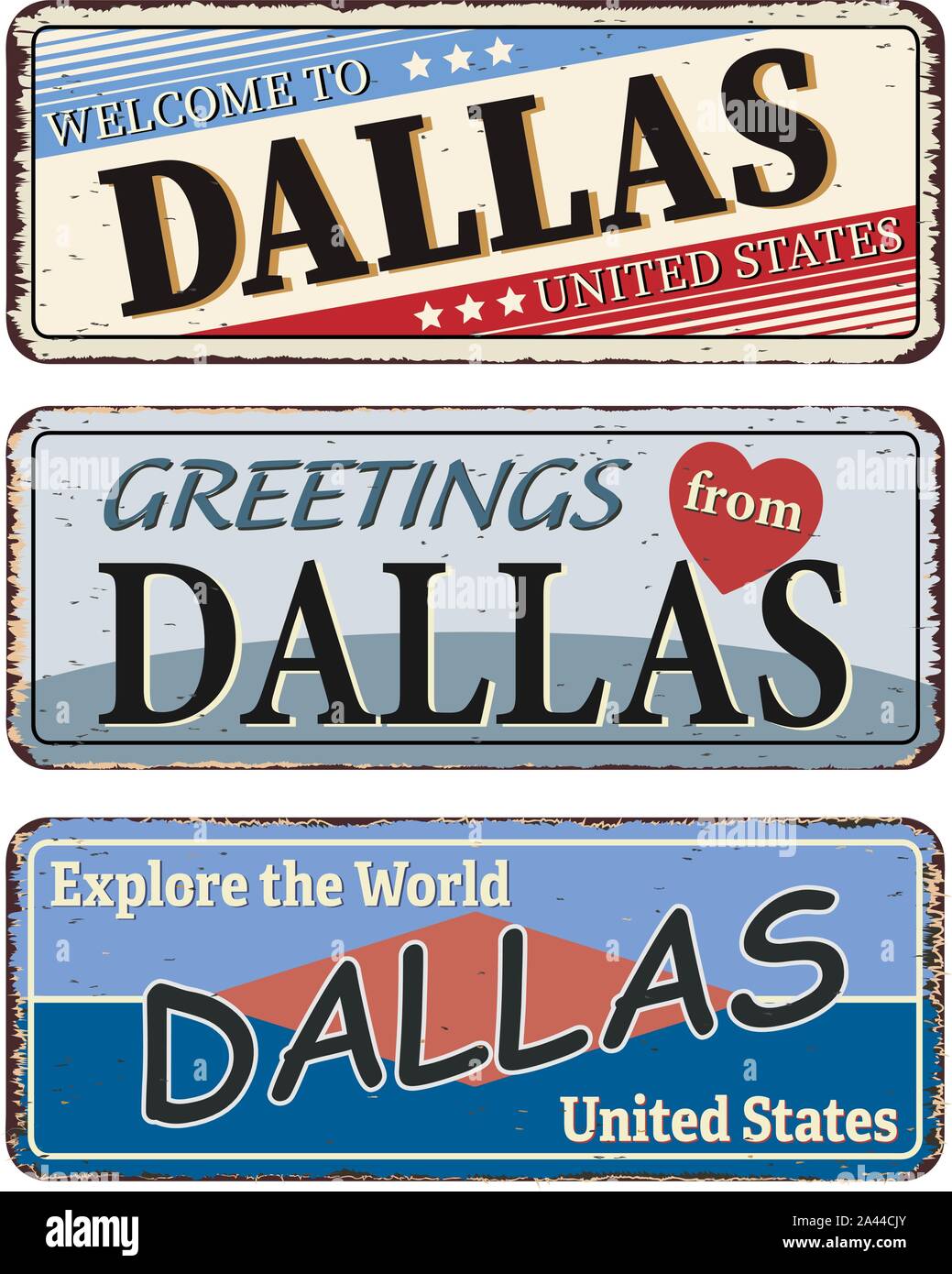Dallas texas 1950s Immagini Vettoriali Stock - Alamy