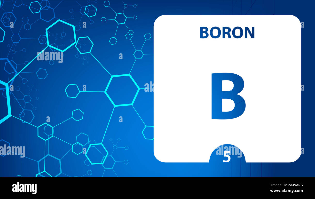Il boro 5 elemento. Metalli alcalino terrosi. Elemento chimico di ...