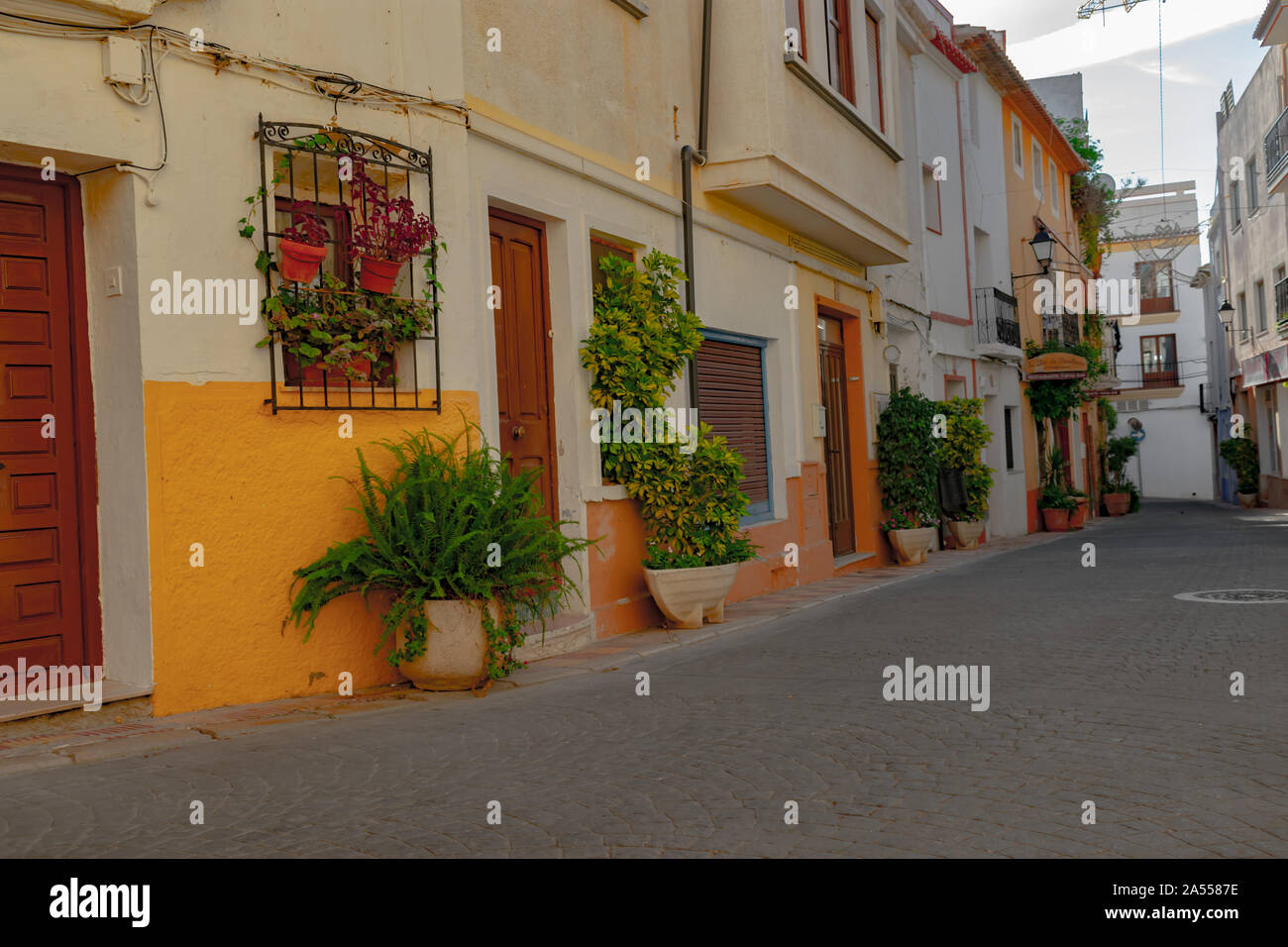 Il centro storico della città costiera di calpe è uno dei più belli da ...