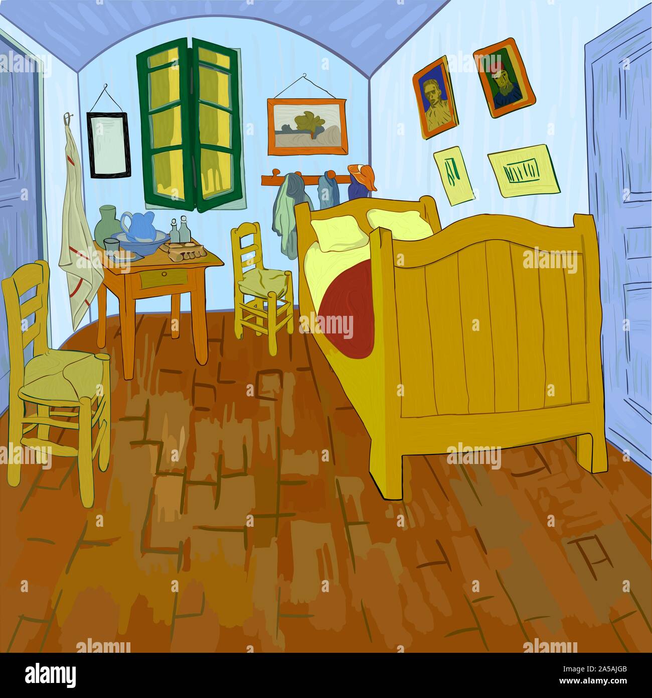 Camera Da Letto Vincent Van Goghs A Arles Immagini e Fotos Stock - Alamy