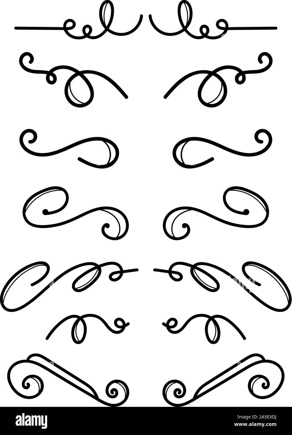 Divisori di testo disegnati a mano immagini e fotografie stock ad alta ...