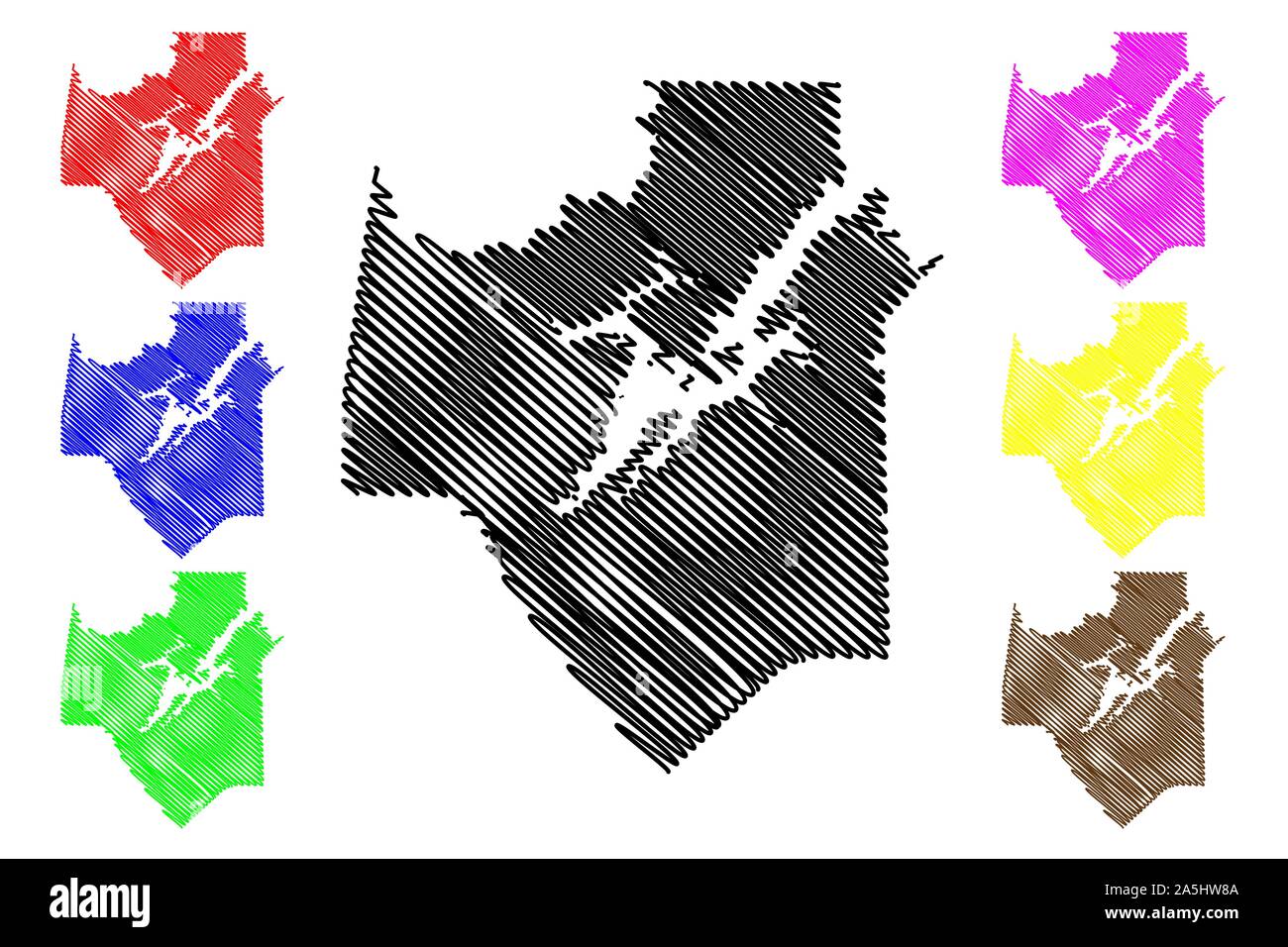 Mappa di guntersville Immagini Vettoriali Stock - Alamy