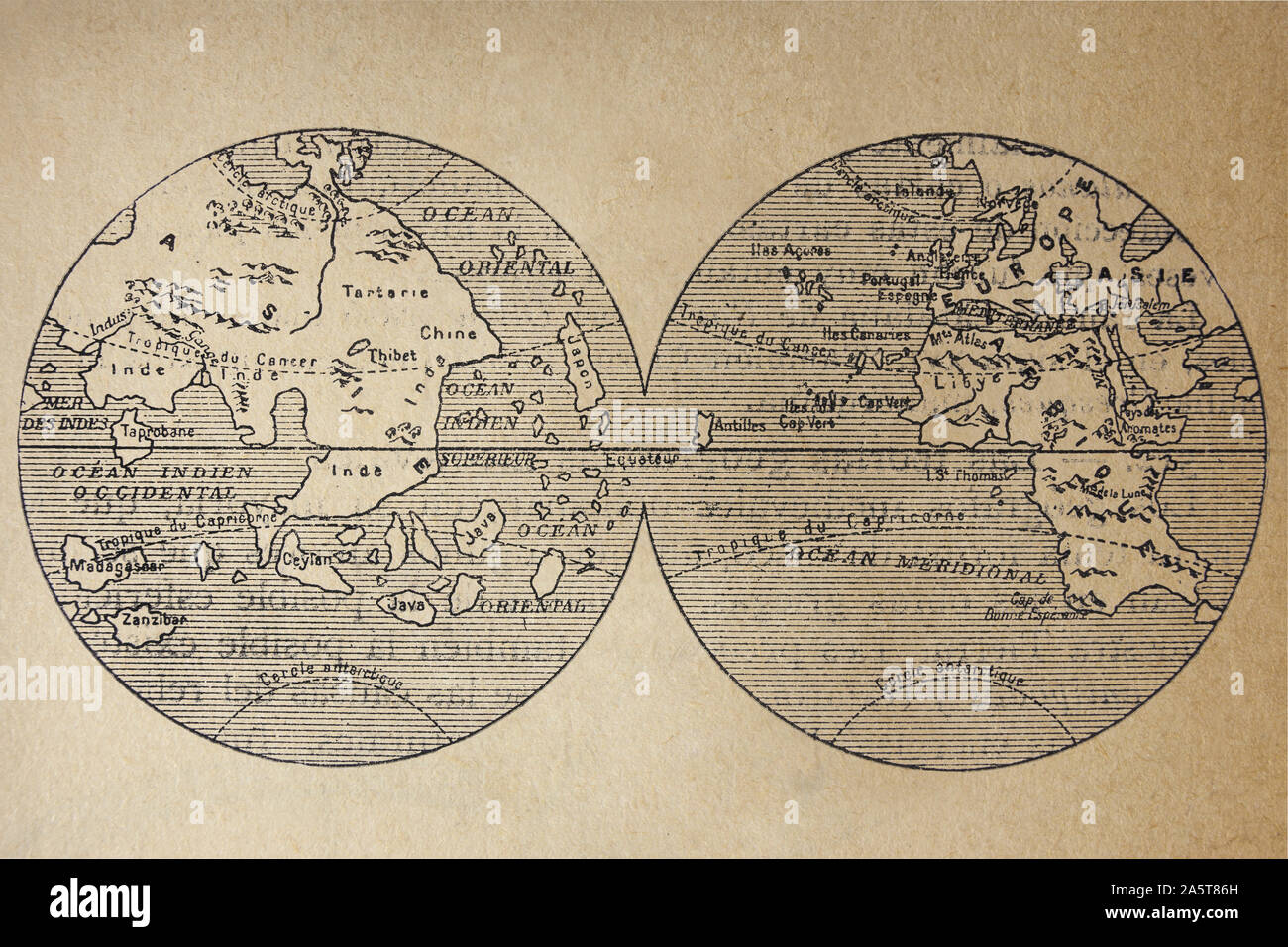 Mappa retrò del giappone immagini e fotografie stock ad alta ...