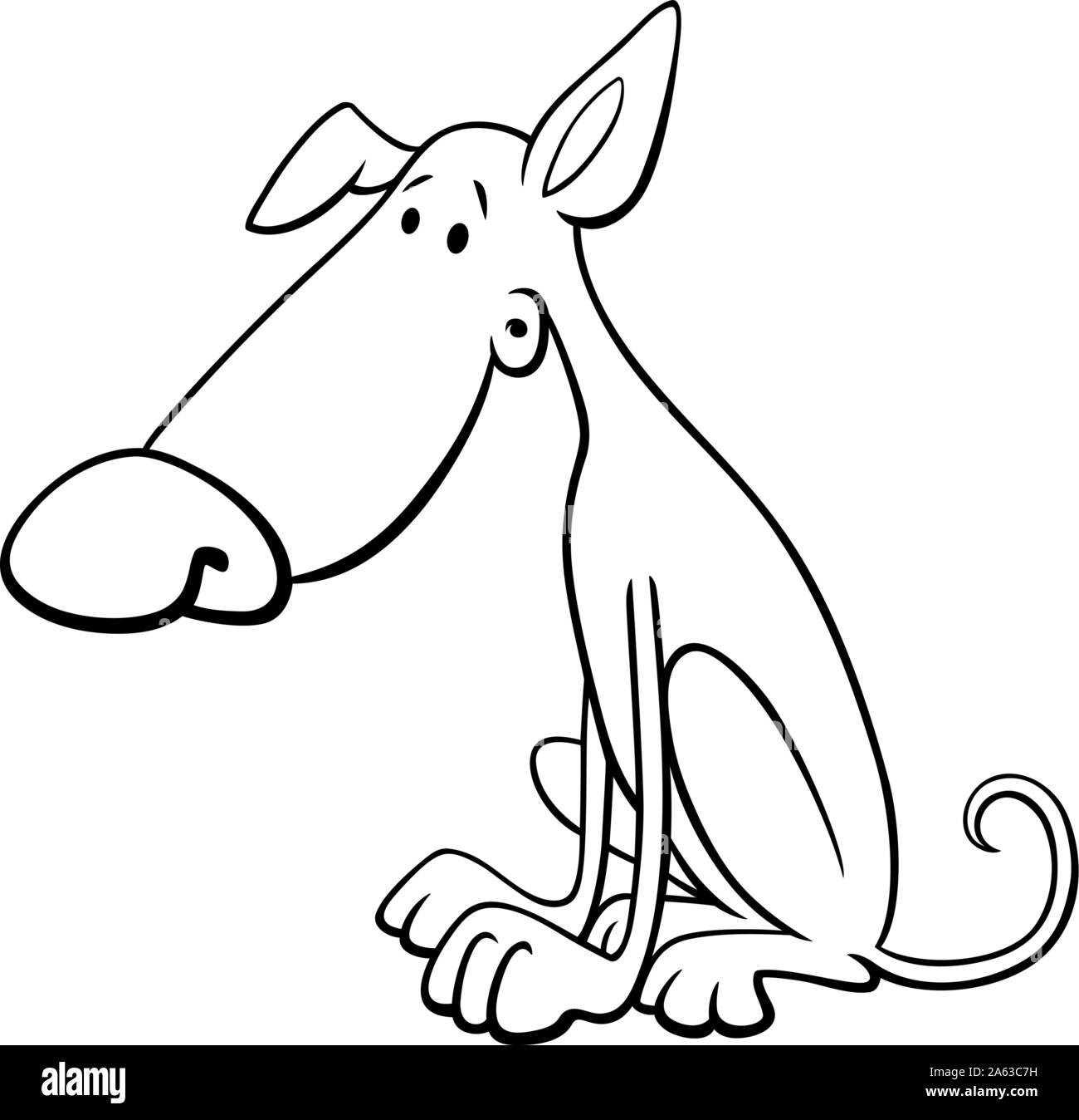 Cartoon illustration funny surprised dog immagini e fotografie stock ad ...