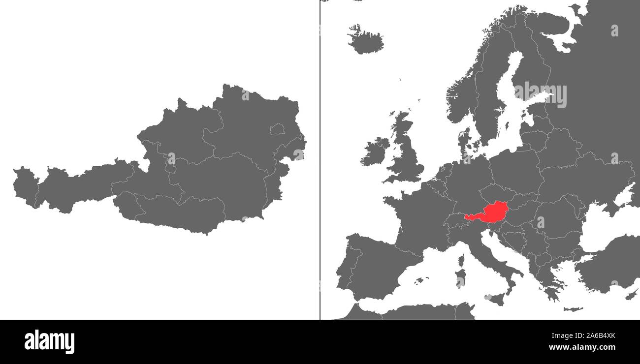 Mappa di austria Immagini Vettoriali Stock - Pagina 2 - Alamy