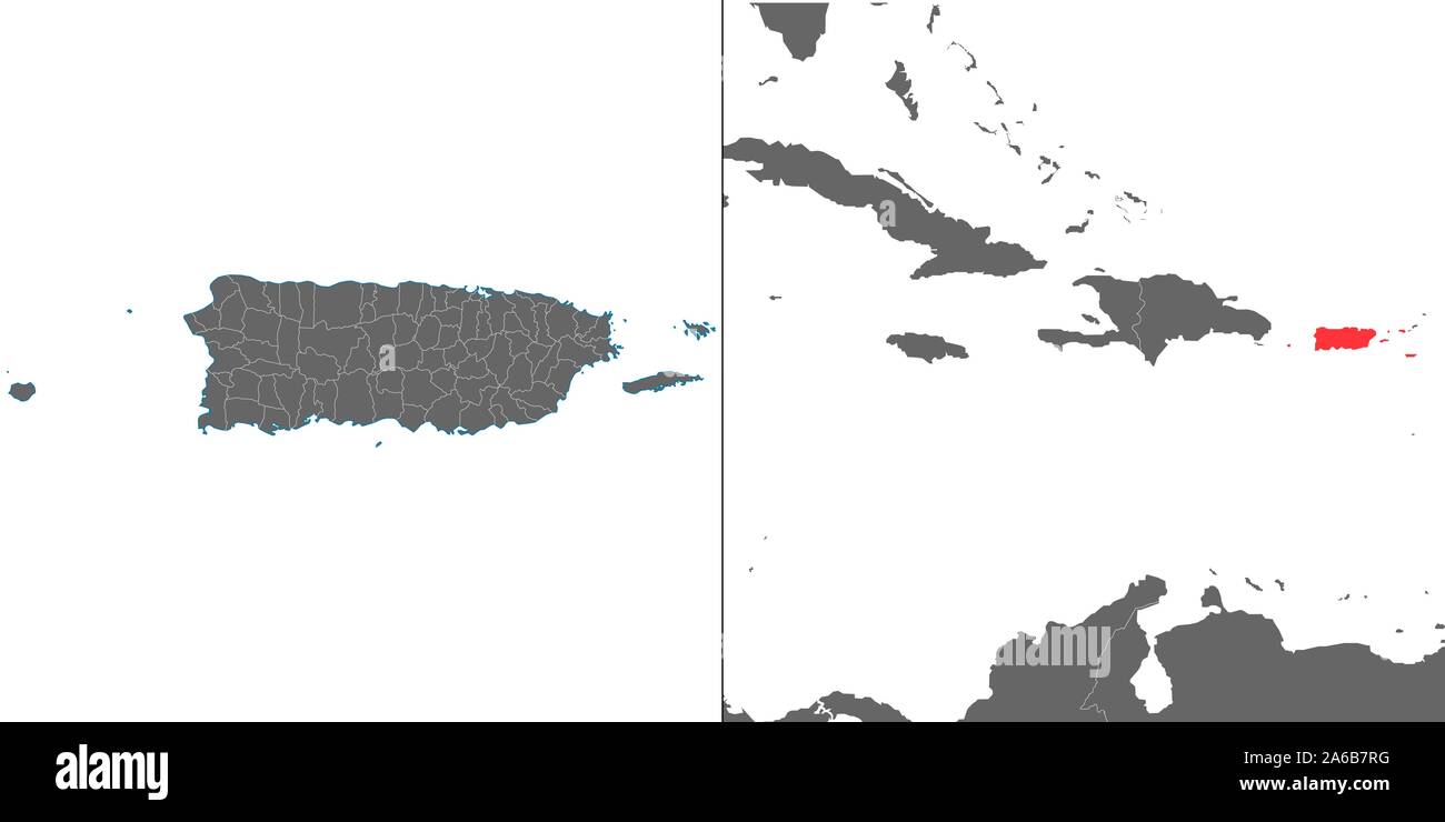 Mappa di viaggio di puerto rico Immagini Vettoriali Stock - Pagina 2 ...
