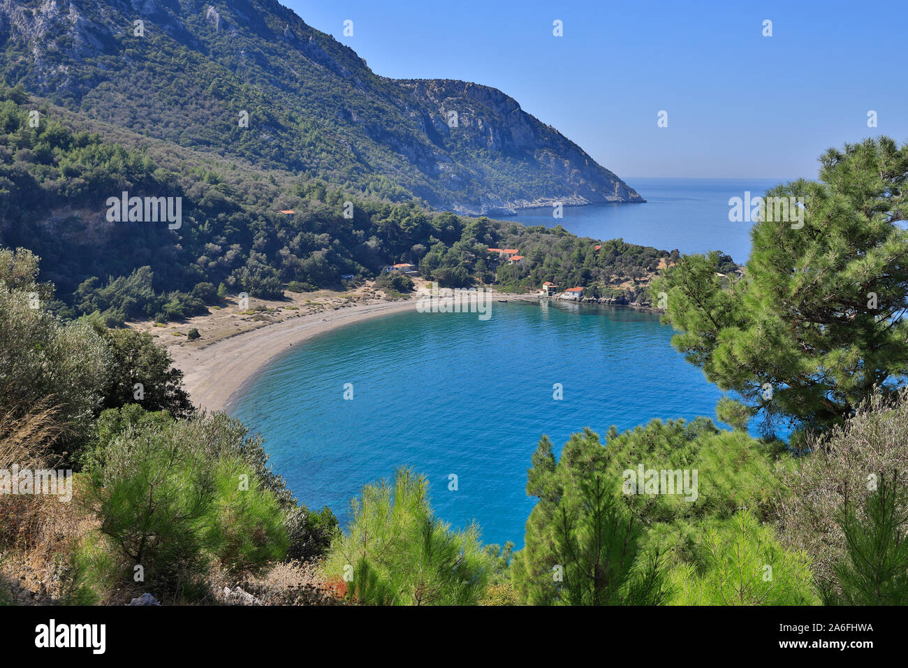 L'appartato, accessibile solo a piedi o in barca spiagge Mikro Seitani ...