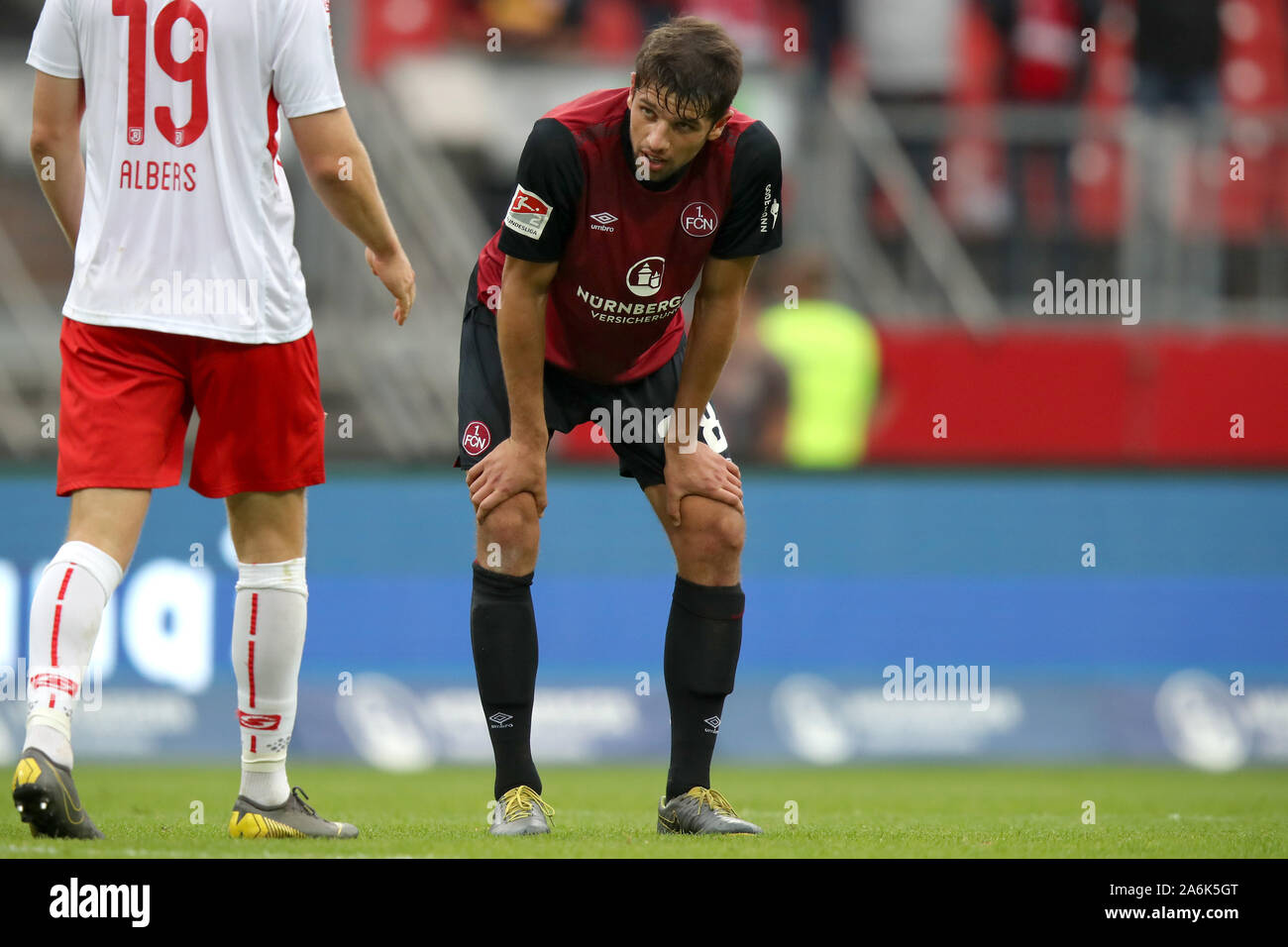 Norimberga, Germania. 27 ott 2019. Calcio: Seconda Bundesliga, 1° FC Norimberga - Jahn ...