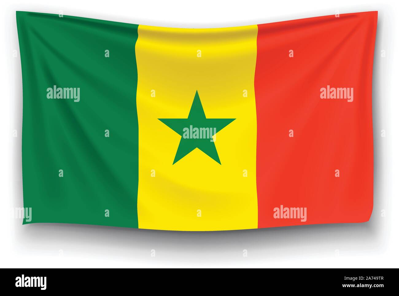 Bandiera del senegal Immagini Vettoriali Stock - Alamy