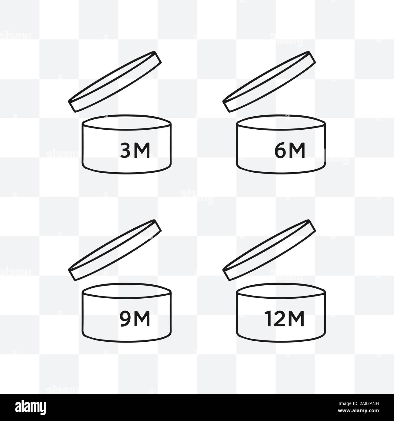 Periodo dopo l'apertura del simbolo dodici mesi immagini e fotografie ...