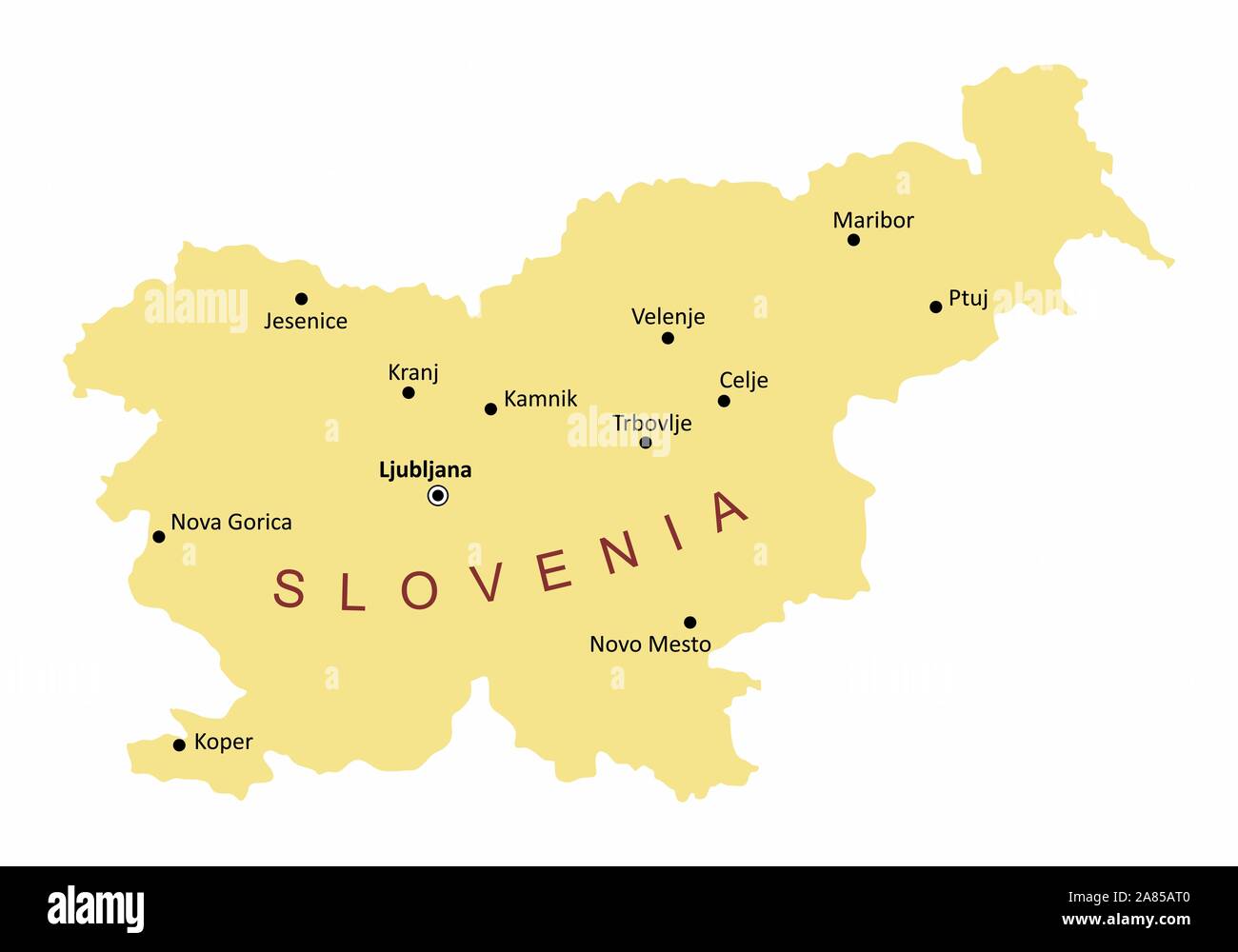 Mappa slovenia immagini e fotografie stock ad alta risoluzione - Alamy