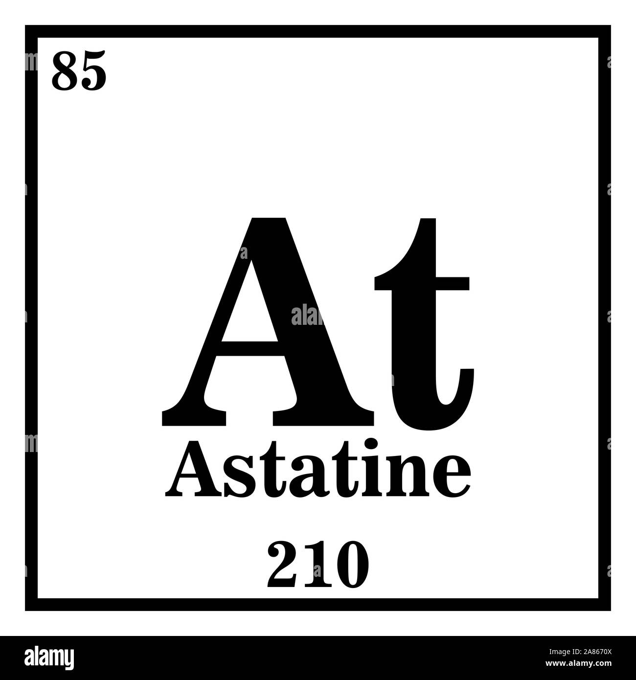 Simbolo astato Immagini Vettoriali Stock - Alamy