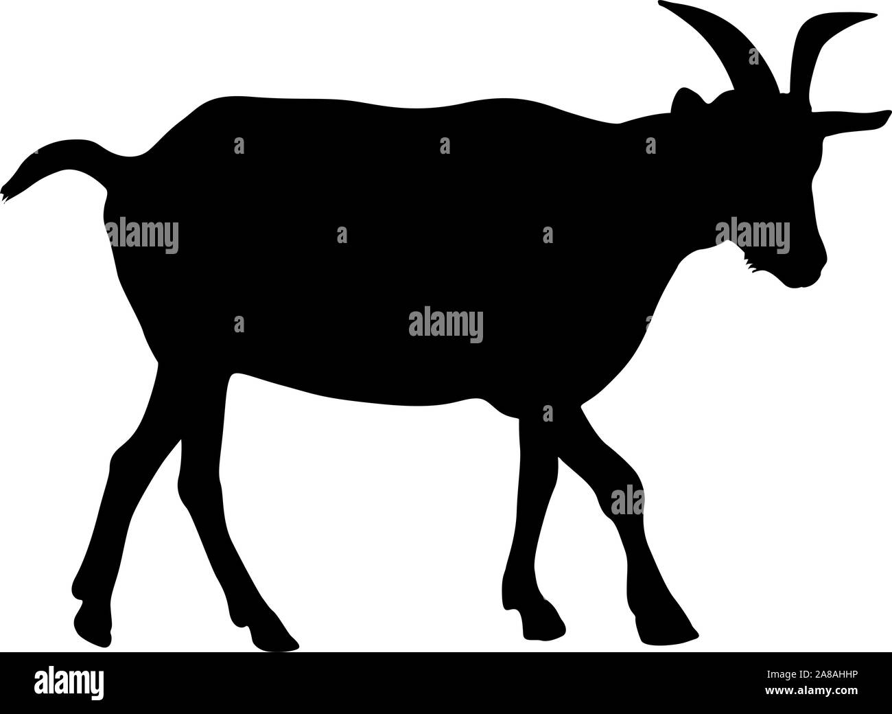 Capra stilizzata Immagini Vettoriali Stock - Alamy