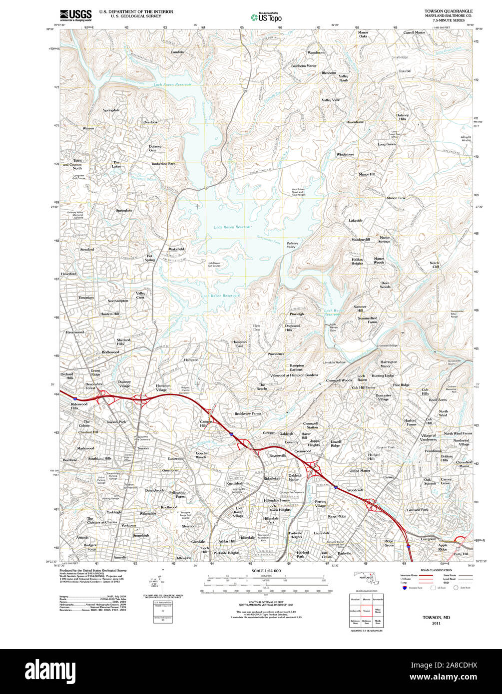 Mappa di towson immagini e fotografie stock ad alta risoluzione - Alamy