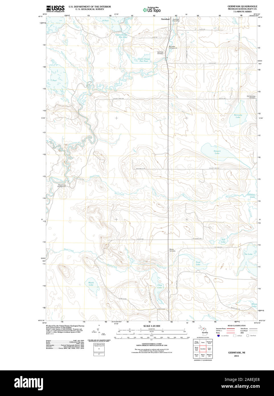 Mappa di germfask michigan immagini e fotografie stock ad alta ...