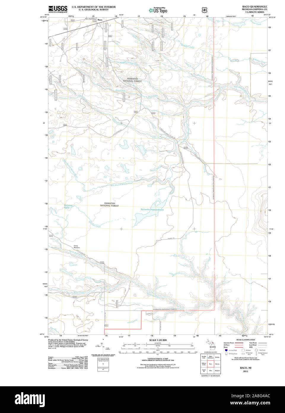Raco michigan mappa immagini e fotografie stock ad alta risoluzione - Alamy